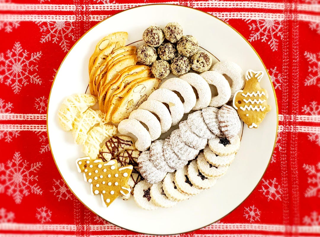 Traditional Bohemian Christmas Cookies. Assortment of 7 Cookies Also ...