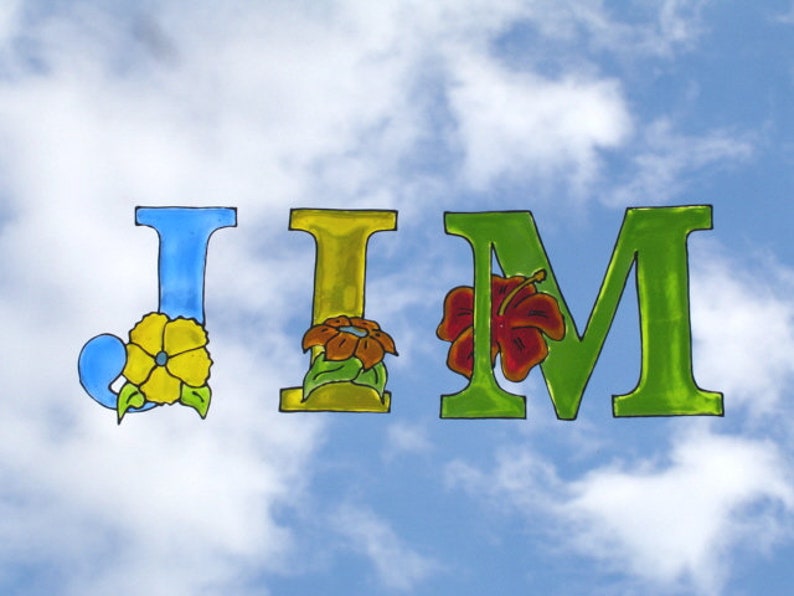 Custom Lettering Window Art Clings Suncatcher Stickers - Etsy