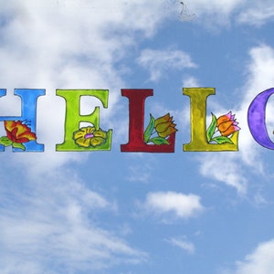 Custom Lettering Window Art Clings, Suncatcher Stickers, Stained Glass ...