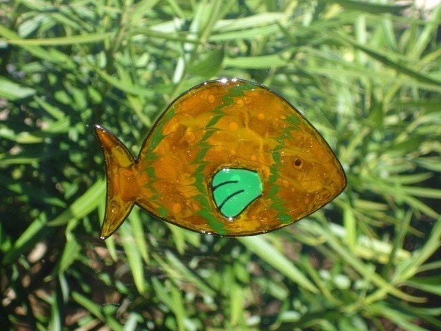 SALE SALE SALE Fish/orange Family Window Art | Etsy