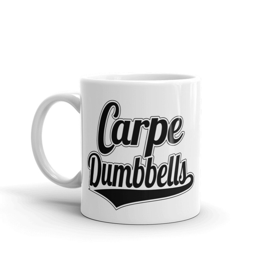 Carpe Dumbbells Mug Weightlifter Weightlifting Fitness - Etsy