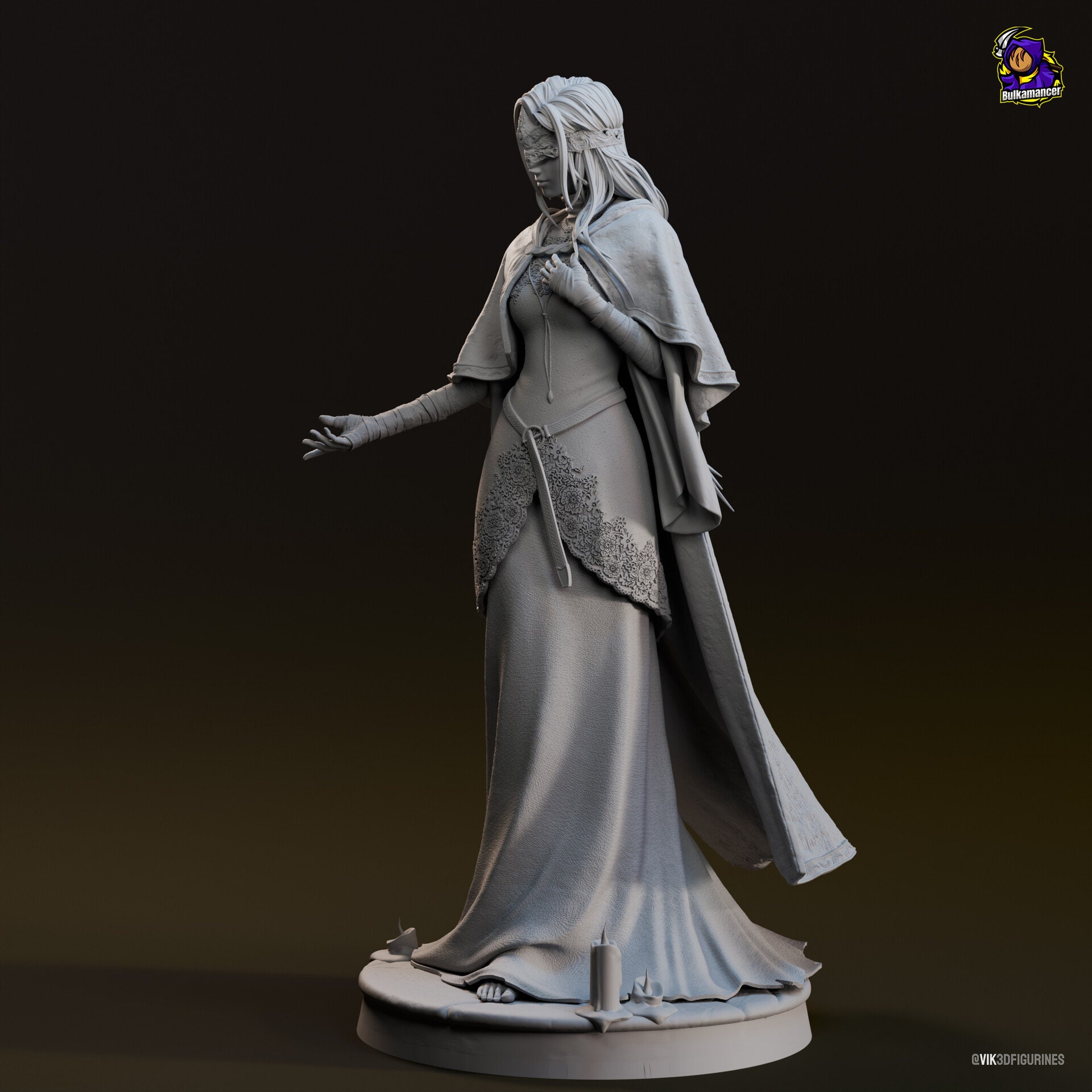 Fire Keeper Figure, Statue Painted, Unpainted Garage Kit - Etsy