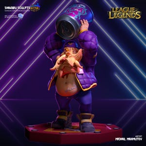 League of Legends Gragas Figure, Resin Garage Kit (1/10 or 1/8 Scale ...