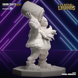 League of Legends Gragas Figure, Resin Garage Kit (1/10 or 1/8 Scale ...