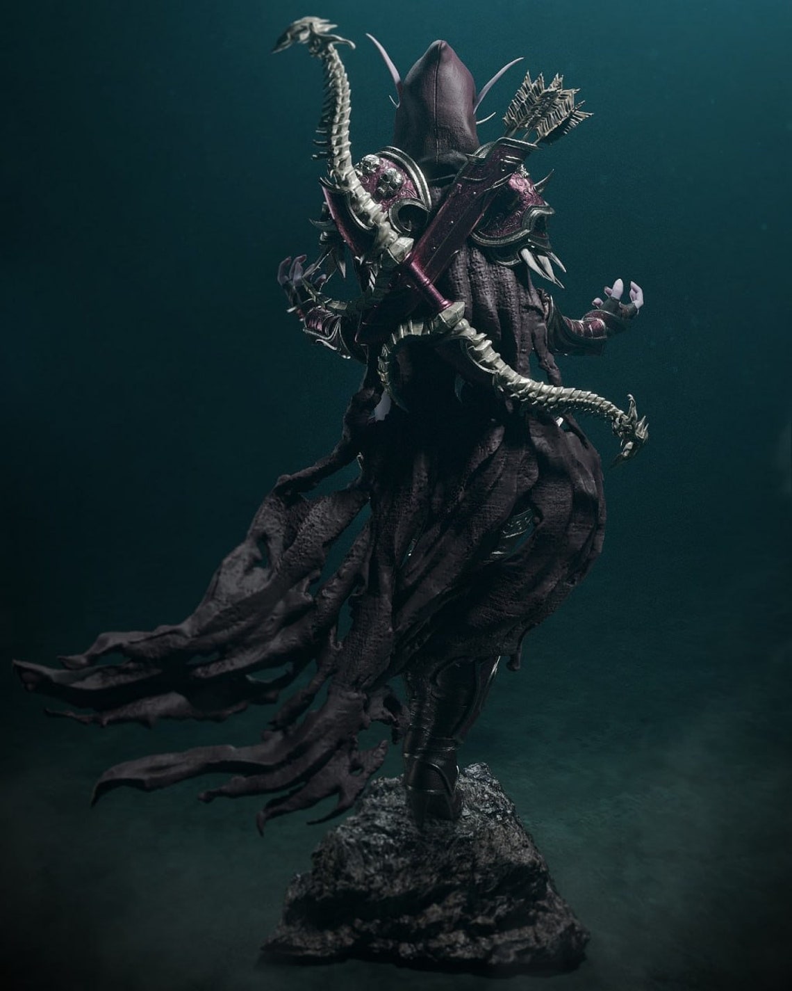 SYLVANAS - World of Warcraft Figure, Painted, Unpainted Garage Kit ...
