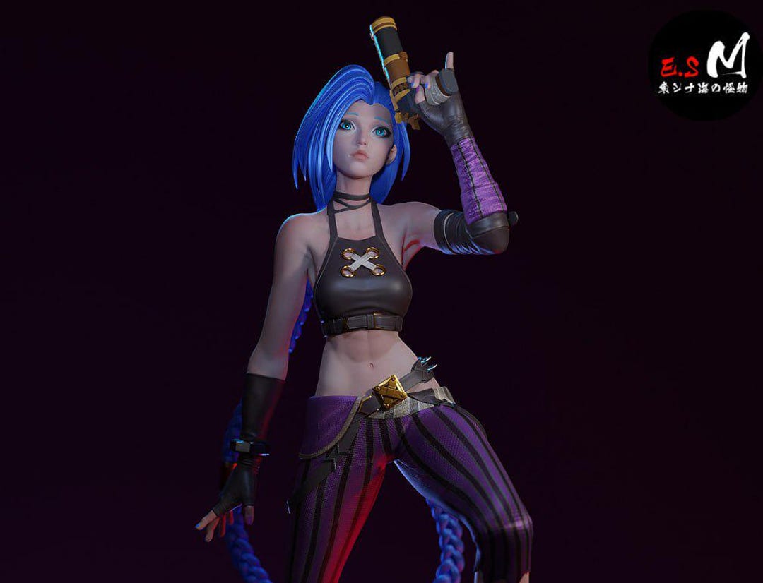 Jinx Statue, Unpainted, Painted Figure, Garage Kit 14 K Print Quality ...