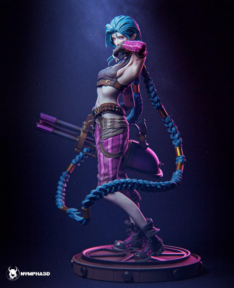 Jinx Statue, Unpainted, Painted Figure, Garage Kit 14 K Print Quality ...