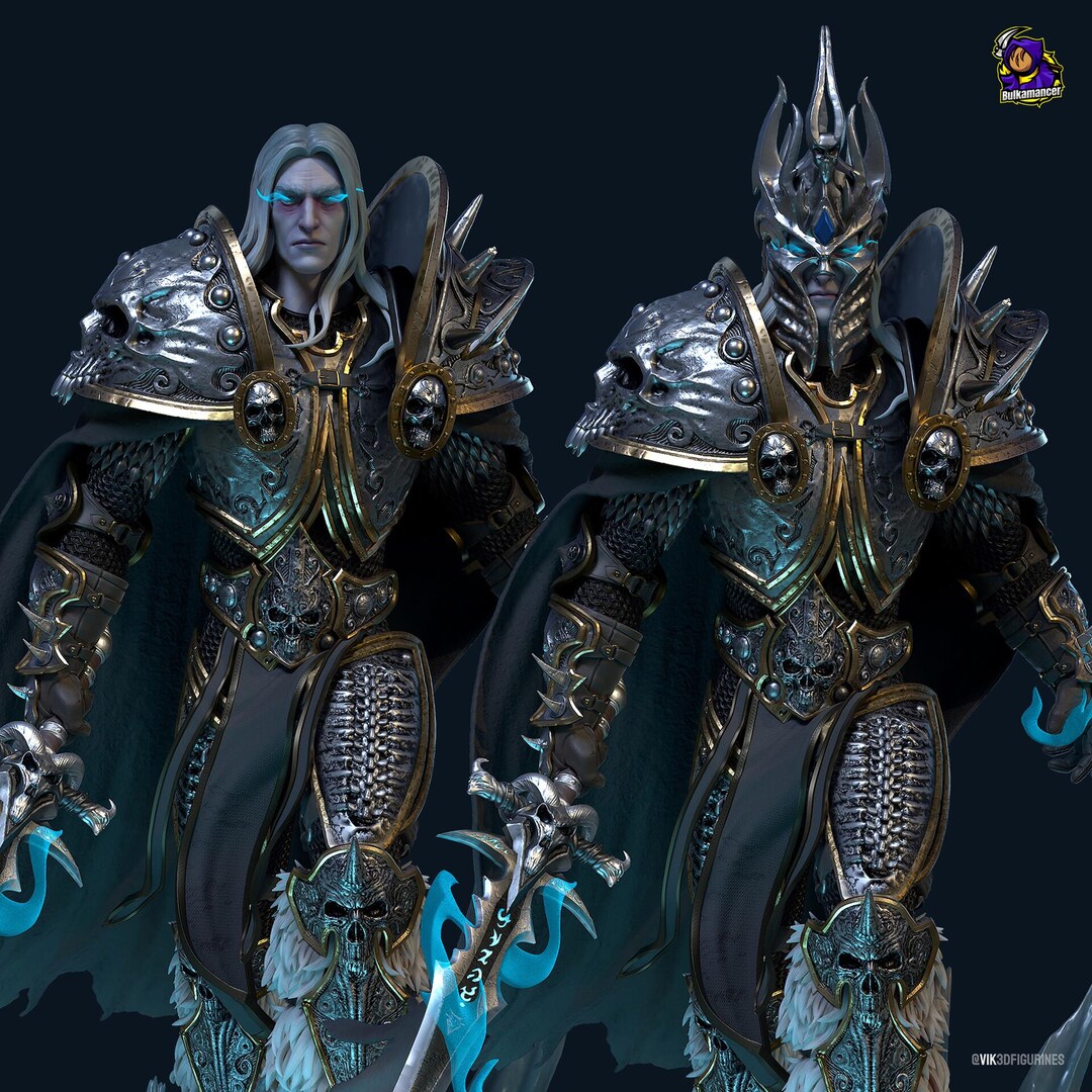 The Lich King : Arthas WOW Painted Unpainted Resin Figure - Etsy