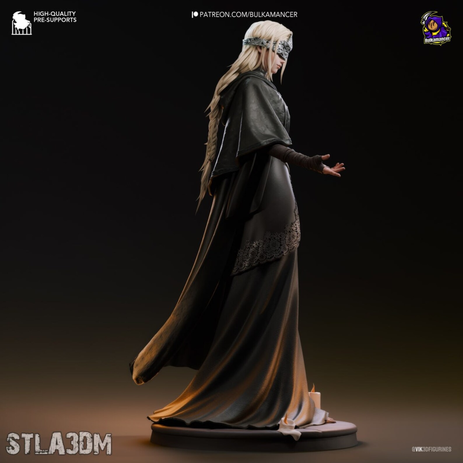 Fire Keeper Figure, Statue Painted, Unpainted Garage Kit - Etsy