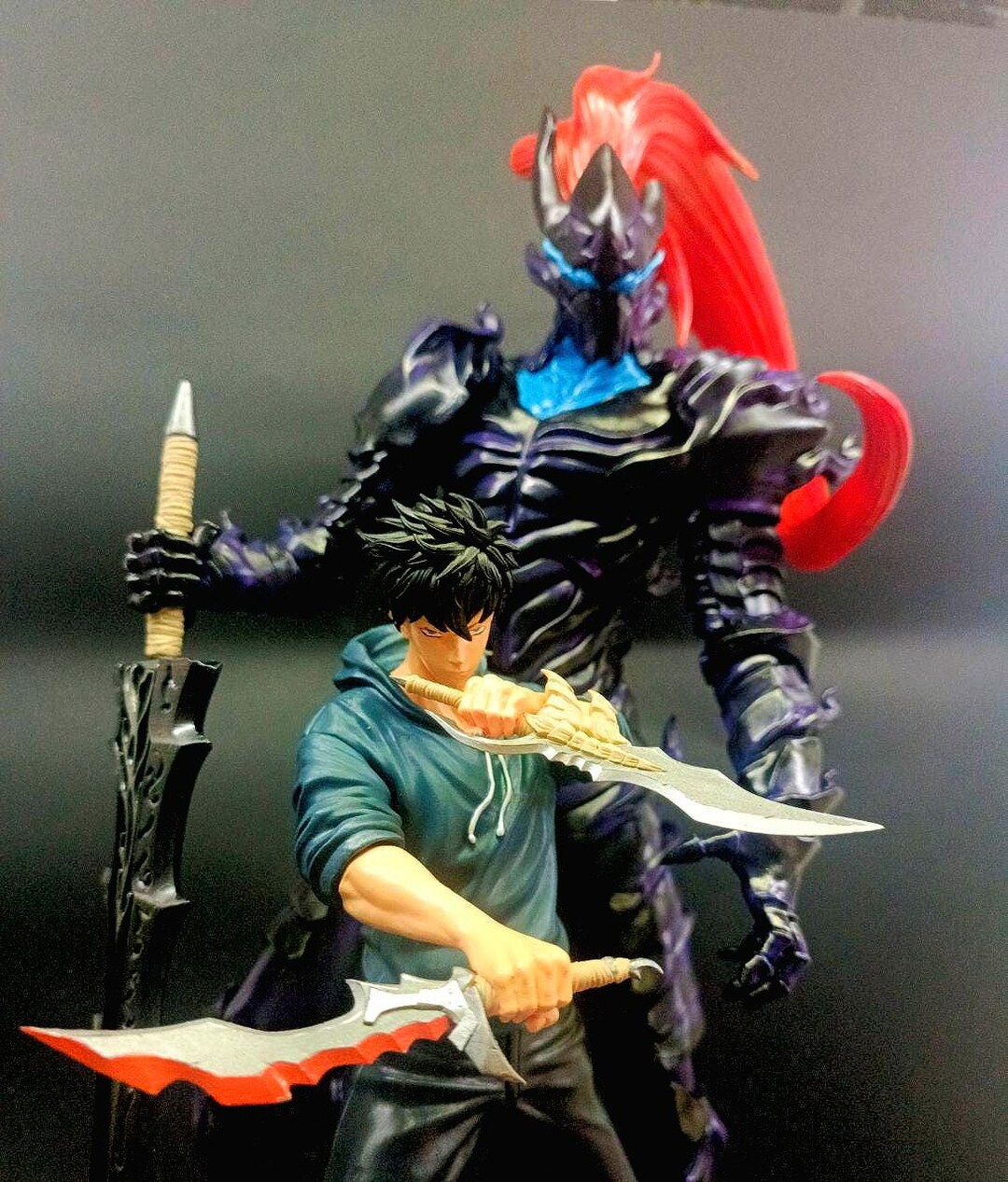 Sung Jin-woo & Igris - Solo Leveling Figure Anime Statue Resin ...