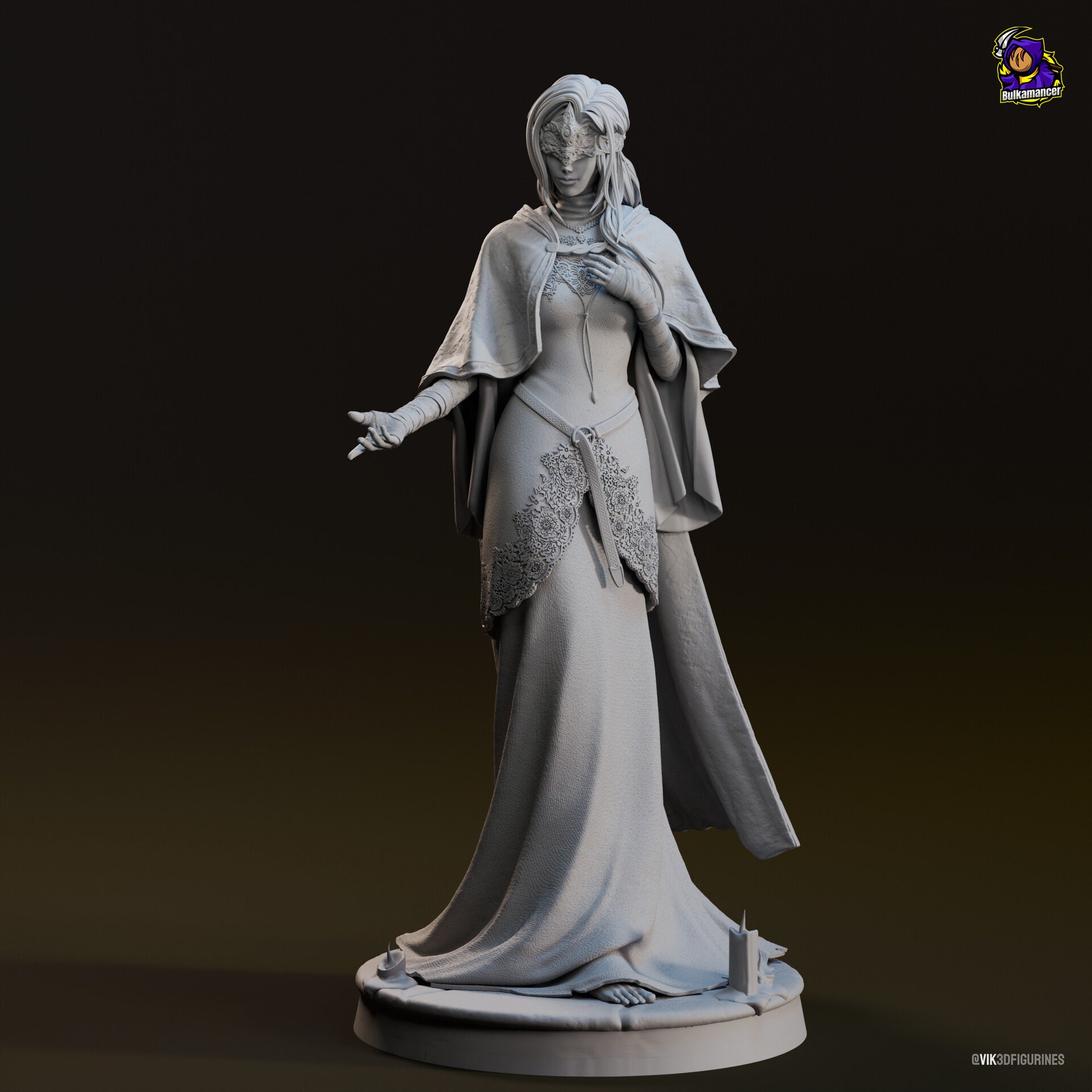 Fire Keeper Figure, Statue Painted, Unpainted Garage Kit - Etsy