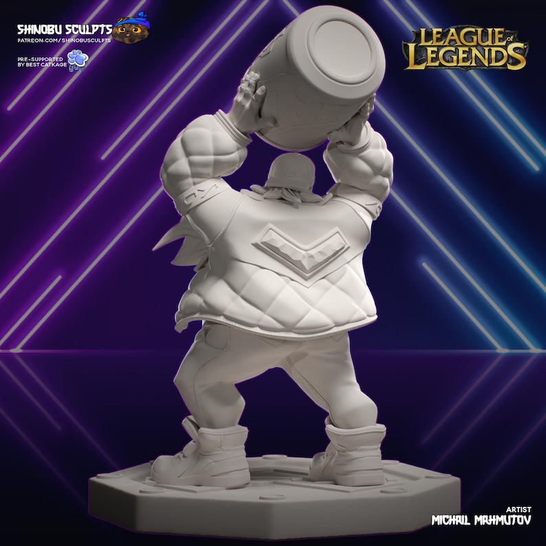 League of Legends Gragas Figure, Resin Garage Kit (1/10 or 1/8 Scale ...
