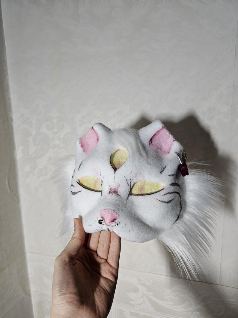 3-eyed Striped Cat Mask - Etsy