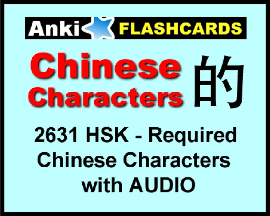 Study HSK 1 to 6 Chinese Characters - Etsy