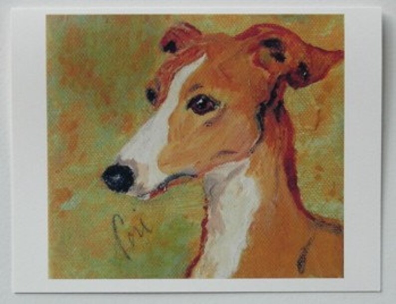 Treasured Moments Italian Greyhound Dog Art Note Cards by Cori Solomon ...