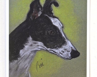 Whippet Greyhound Dog Note Cards Set of 10 With Matching - Etsy
