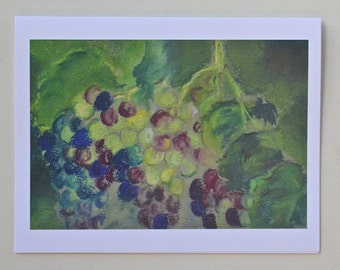 Grapes Note Cards Set of 10 With Matching Envelopes - Etsy