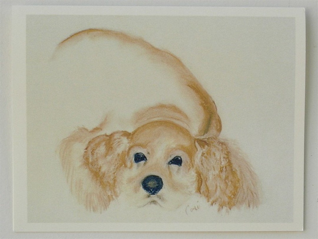 Cocker Spaniel Dog Art Note Cards by Cori Solomon - Etsy