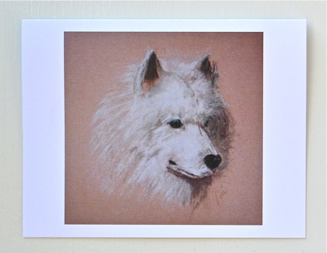 Samoyed Dog Art Note Cards by Cori Solomon - Etsy