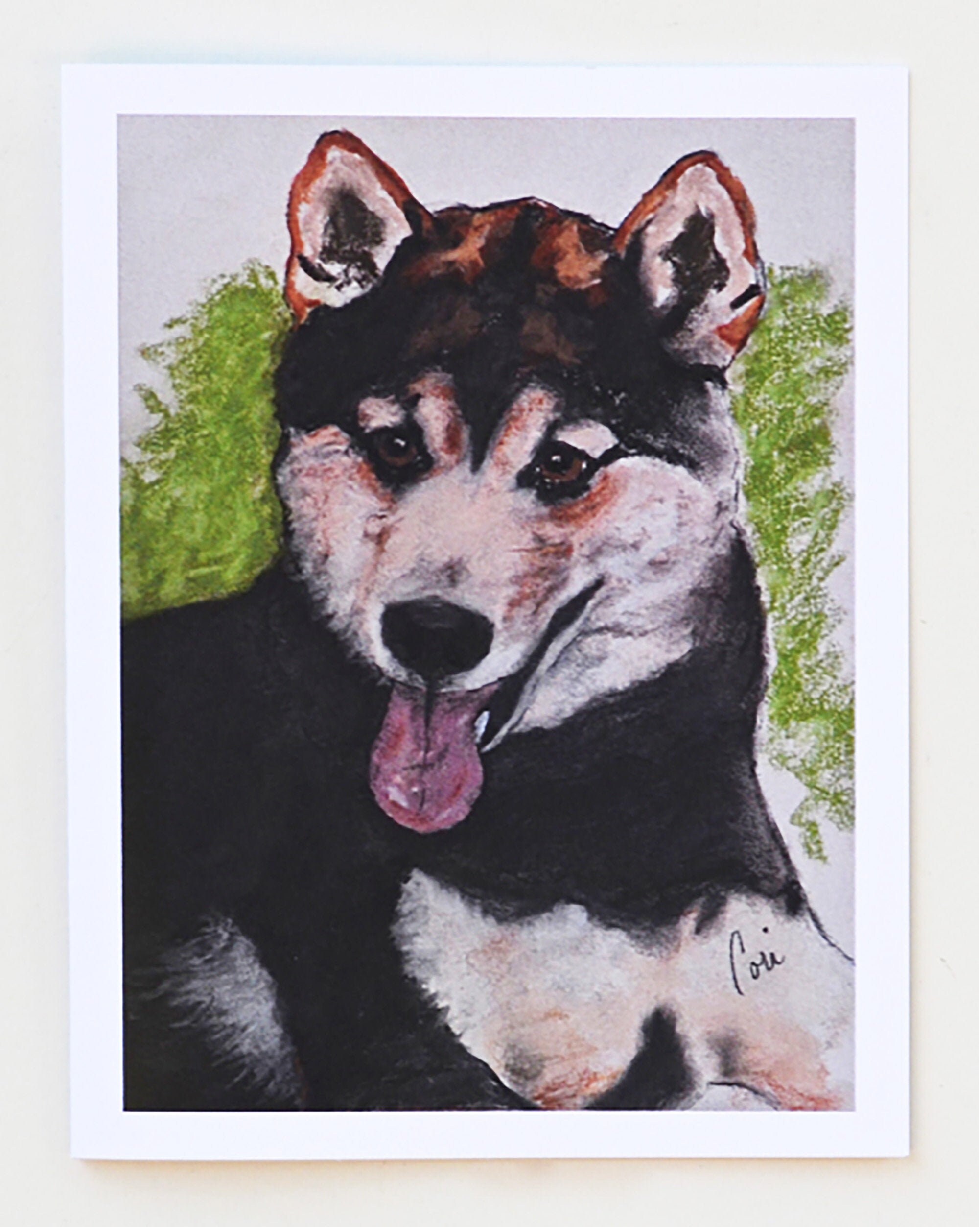 Jiro Shiba Inu Dog Art Note Cards by Cori Solomon - Etsy