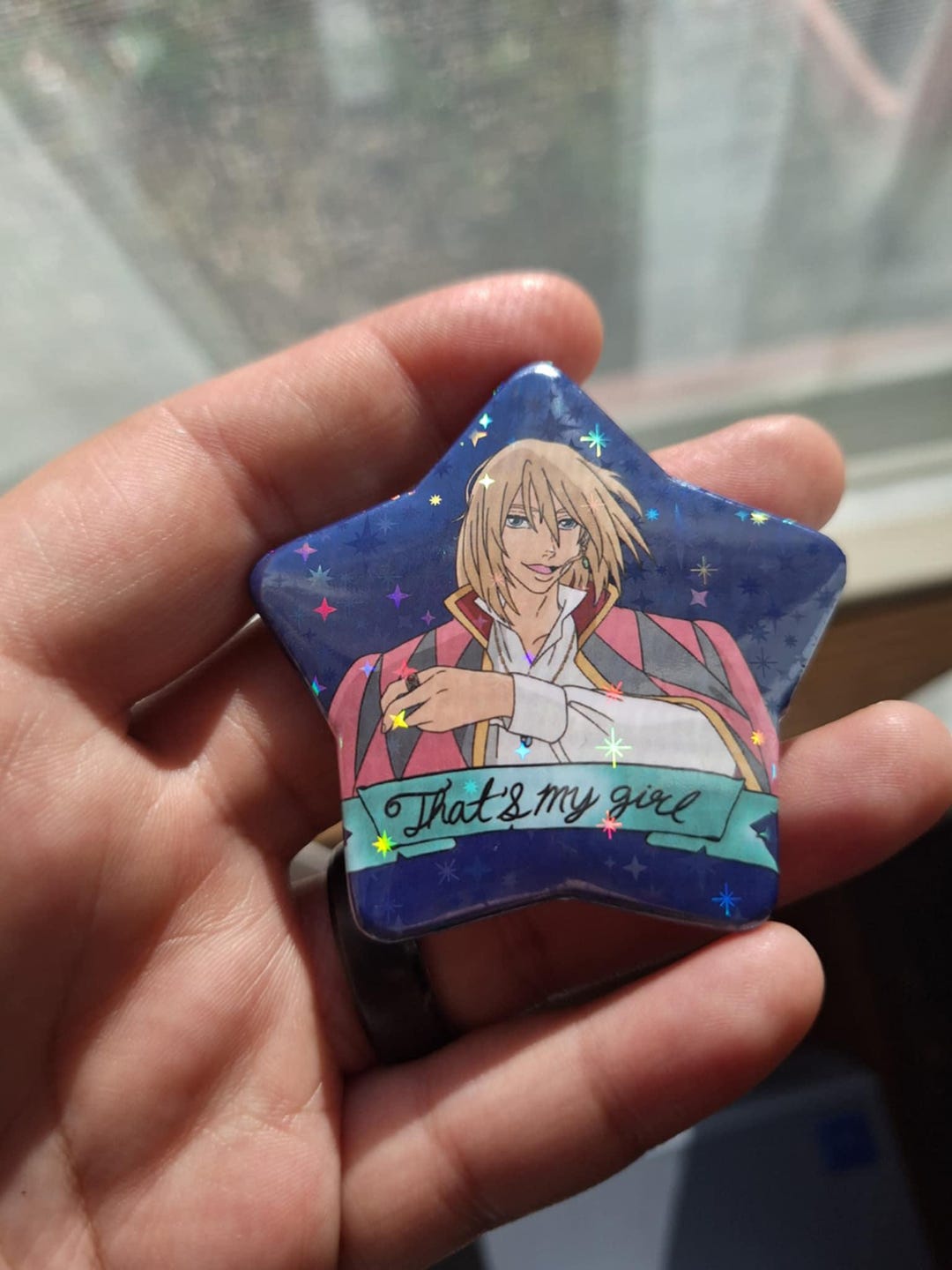 Howl "thats My Girl" Star Button - Etsy