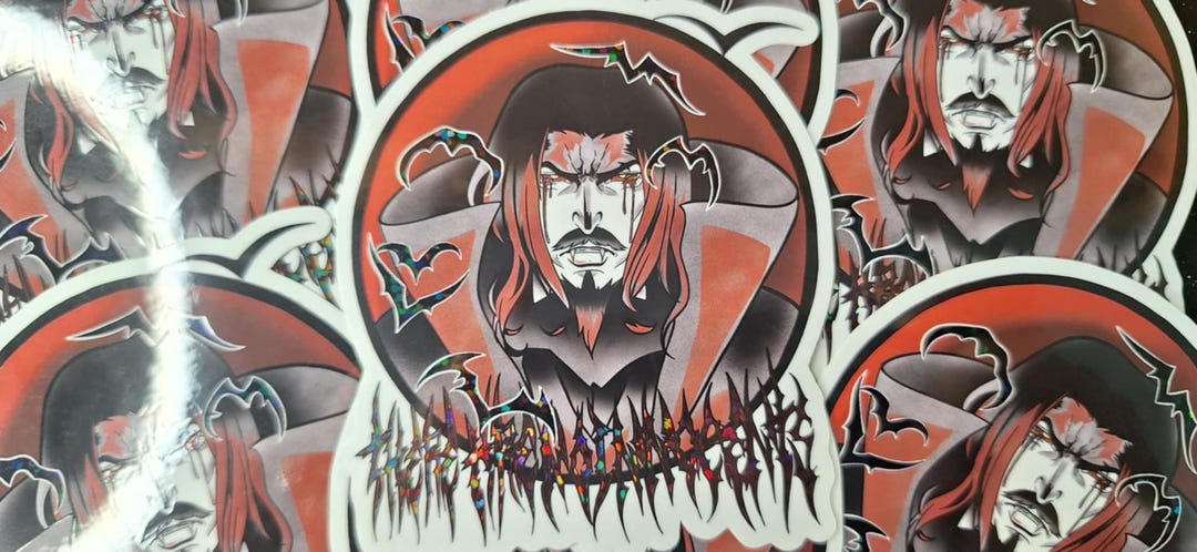 Castlevania Dracula Sticker - Etsy