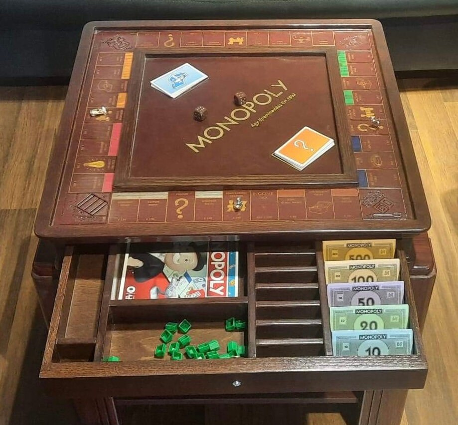 Fully Customised Wooden Monopoly Chest Board - Etsy