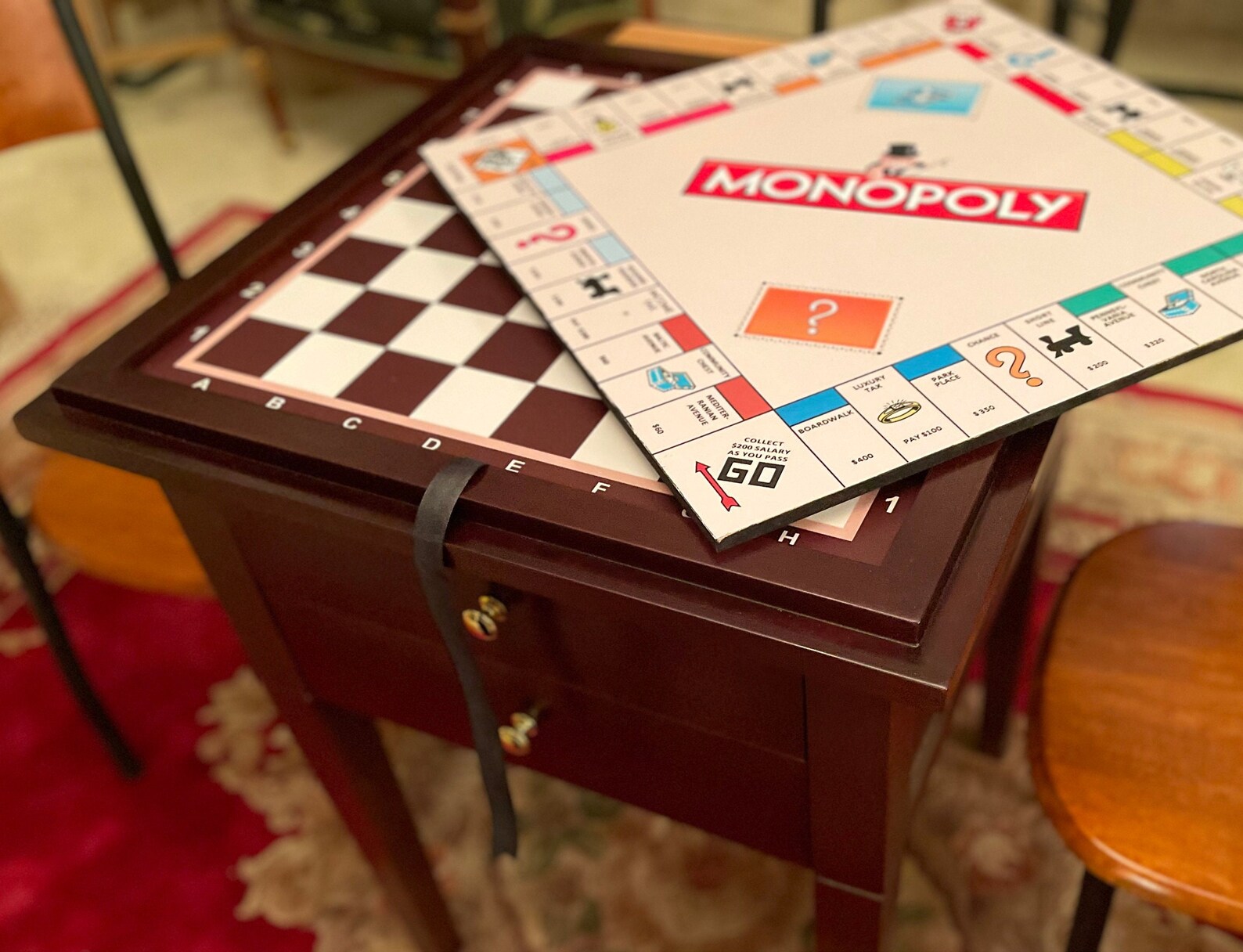 Multi-game Table, Monopoly, Scrabble, Sequence, Chess, Checkers, Cluedo ...