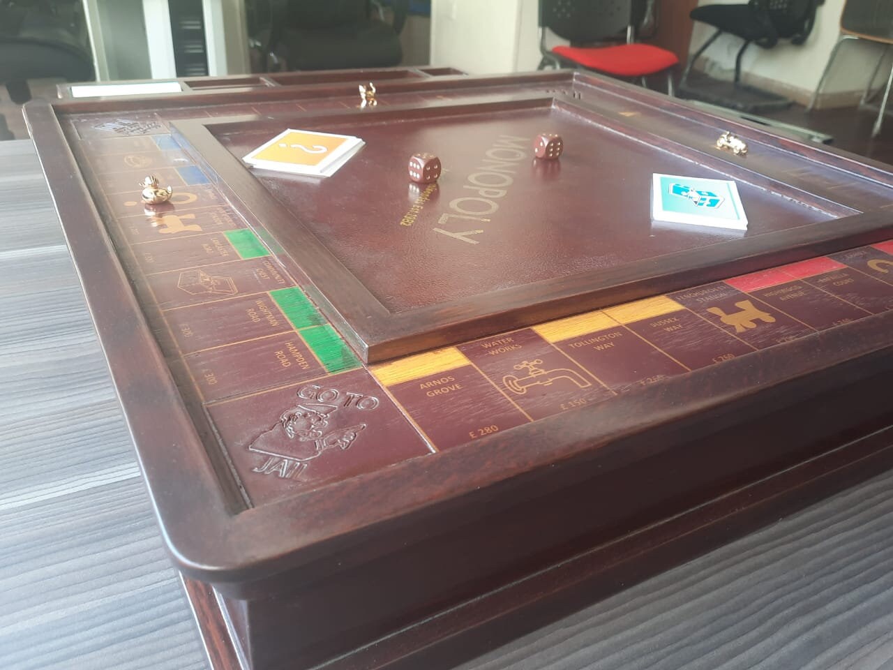 Fully Customised Wooden Monopoly Chest Board - Etsy
