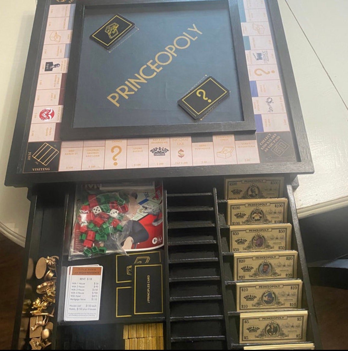 Fully Customised Wooden Monopoly Chest Board - Etsy