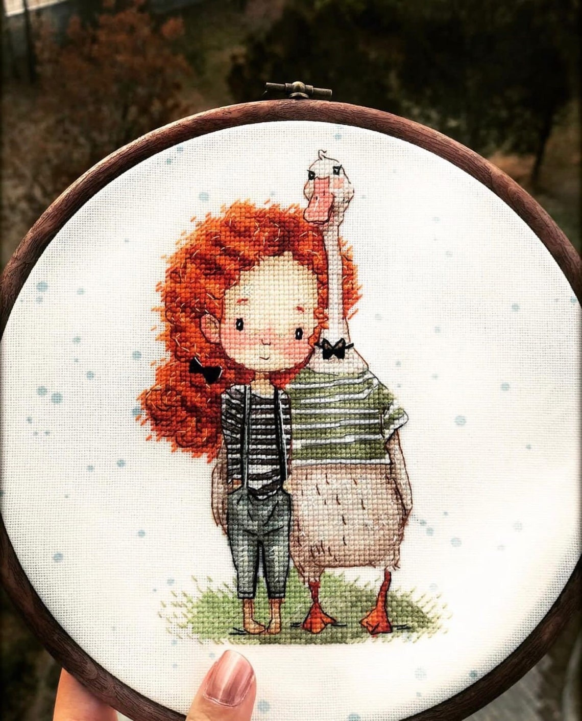 Cross Stitch Pattern PDF and Saga "lucy and Goose" Chart Crossstitch ...