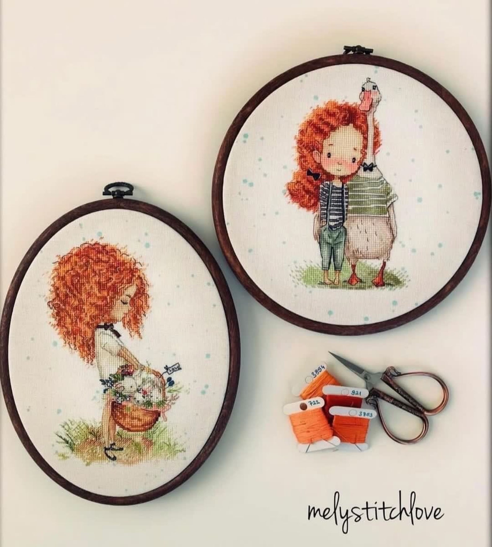 Cross Stitch Pattern PDF and Saga "lucy and Goose" Chart Crossstitch ...