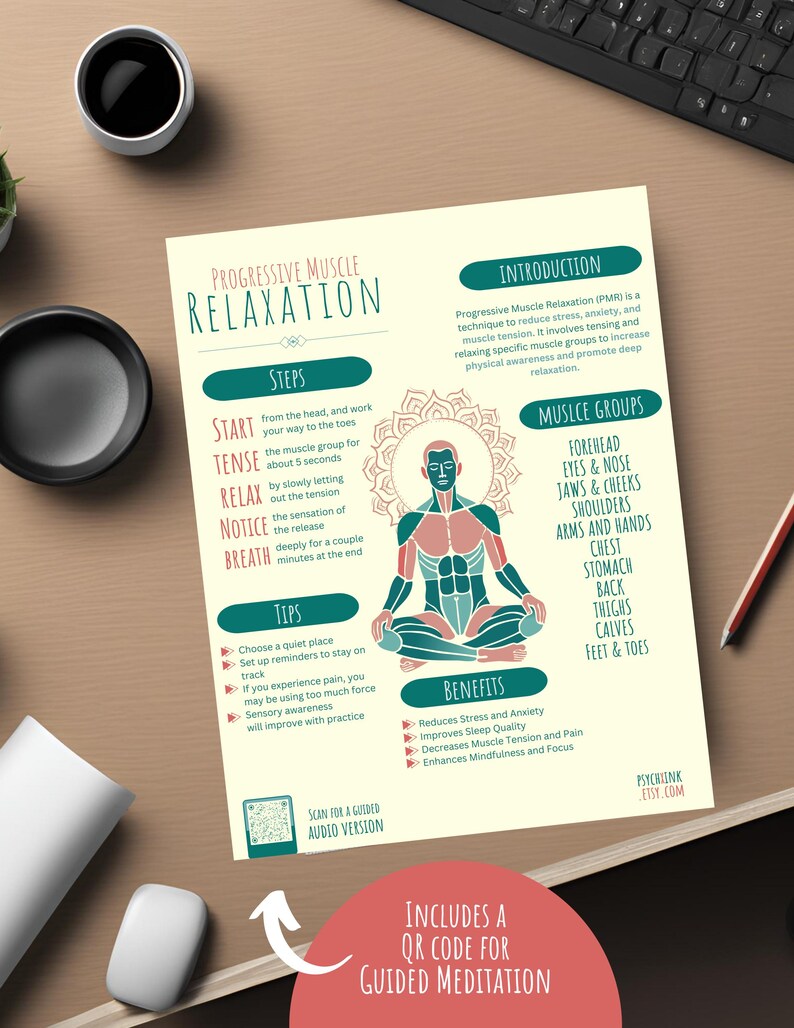 Progressive Muscle Relaxation Technique - Etsy