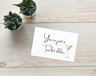 A 'tini Bit Older Birthday Card - Etsy