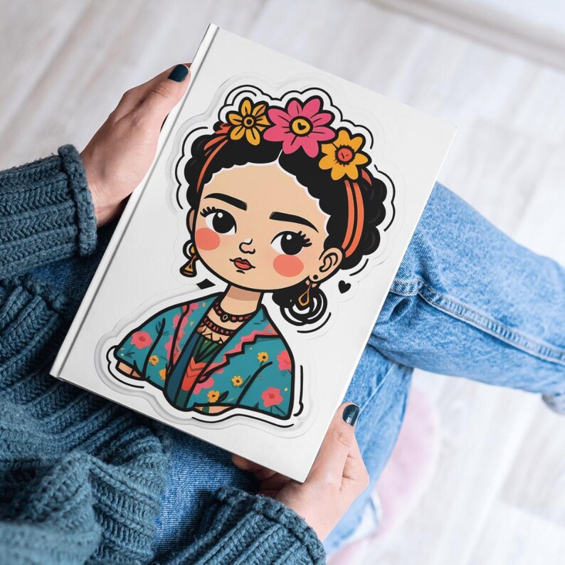 30 Frida Kahlo Chibi Stickers - JPG, PNG (Transparent) & SVG - Ideal ...