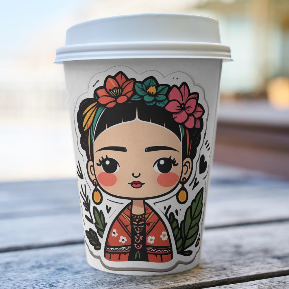30 Frida Kahlo Chibi Stickers - JPG, PNG (transparent) & SVG - Ideal ...