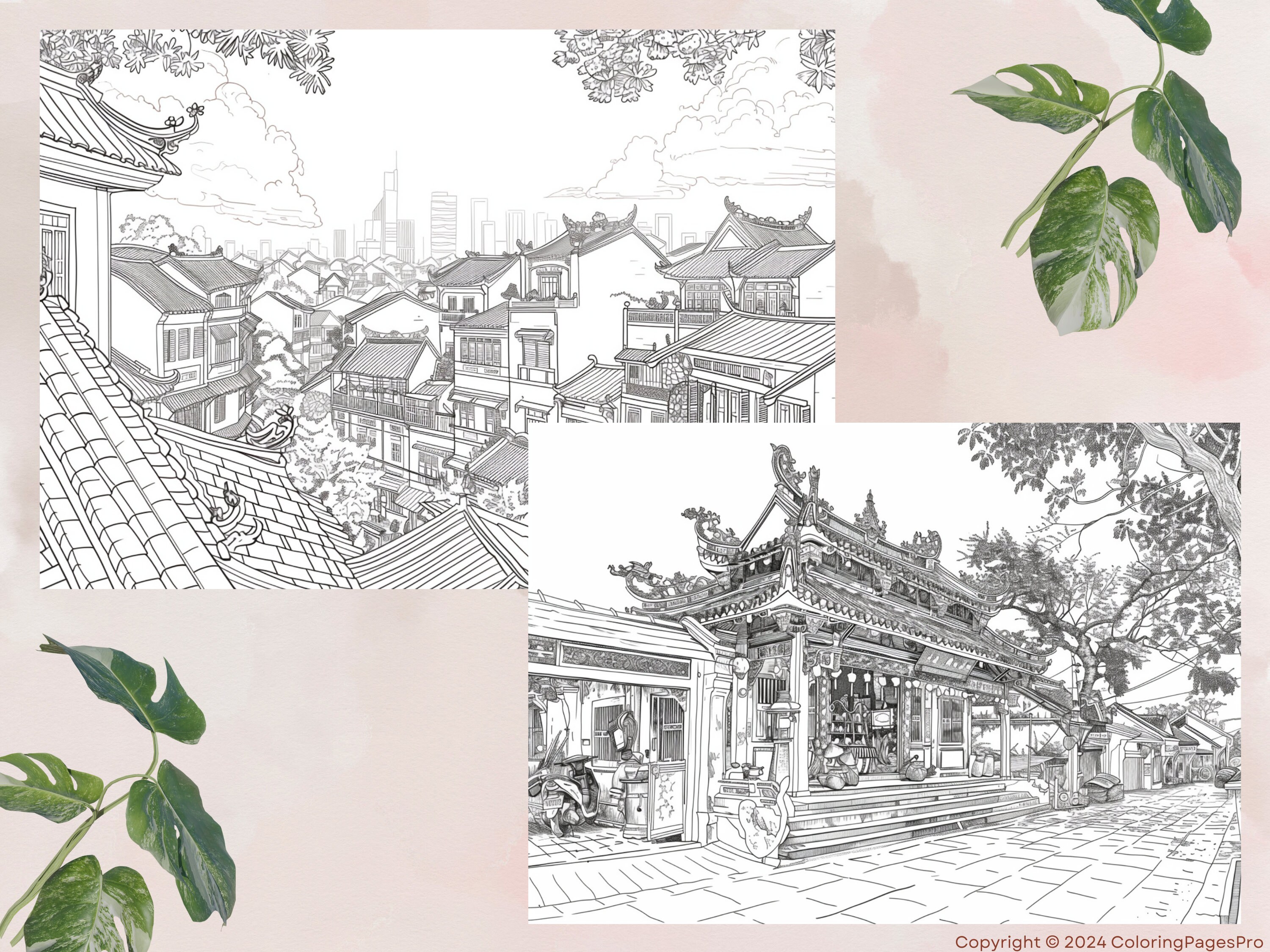 Vietnam Printable Coloring Pages for Adults and Kids | Instant Download ...