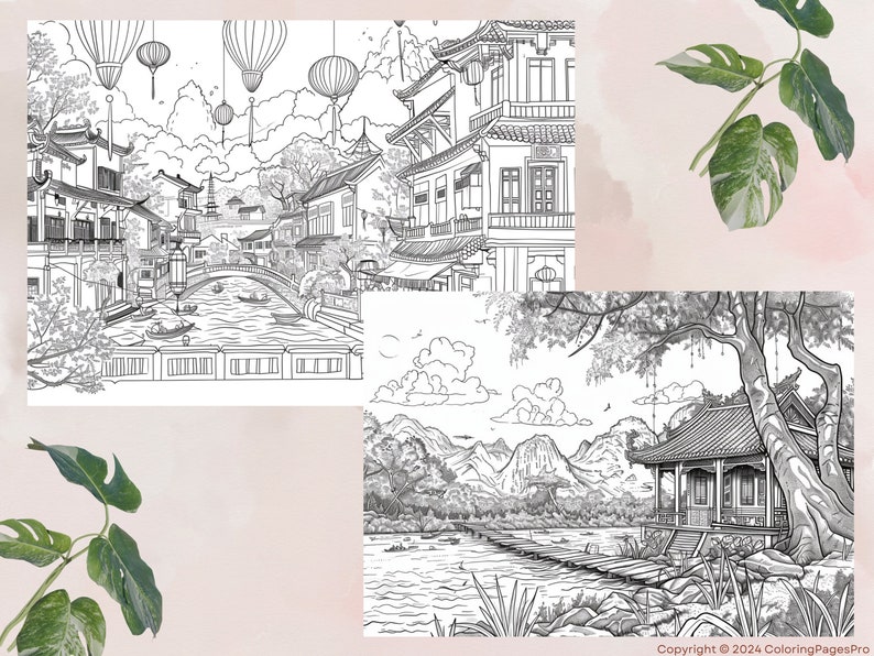 Vietnam Printable Coloring Pages for Adults and Kids | Instant Download ...