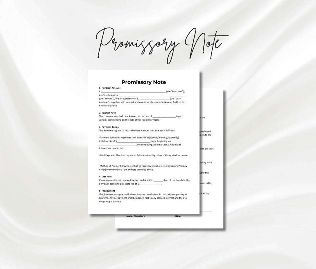 Buy Promissory Note Template, Promissory Note Forms PDF Online in India ...