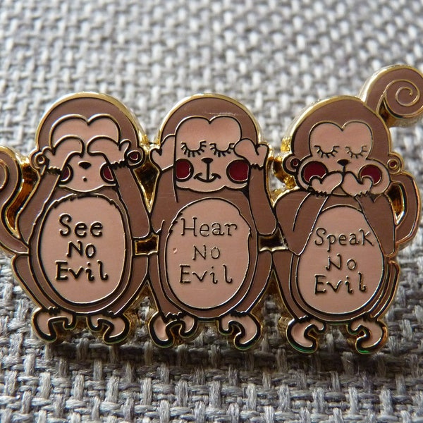 Monkey Brooch - Etsy