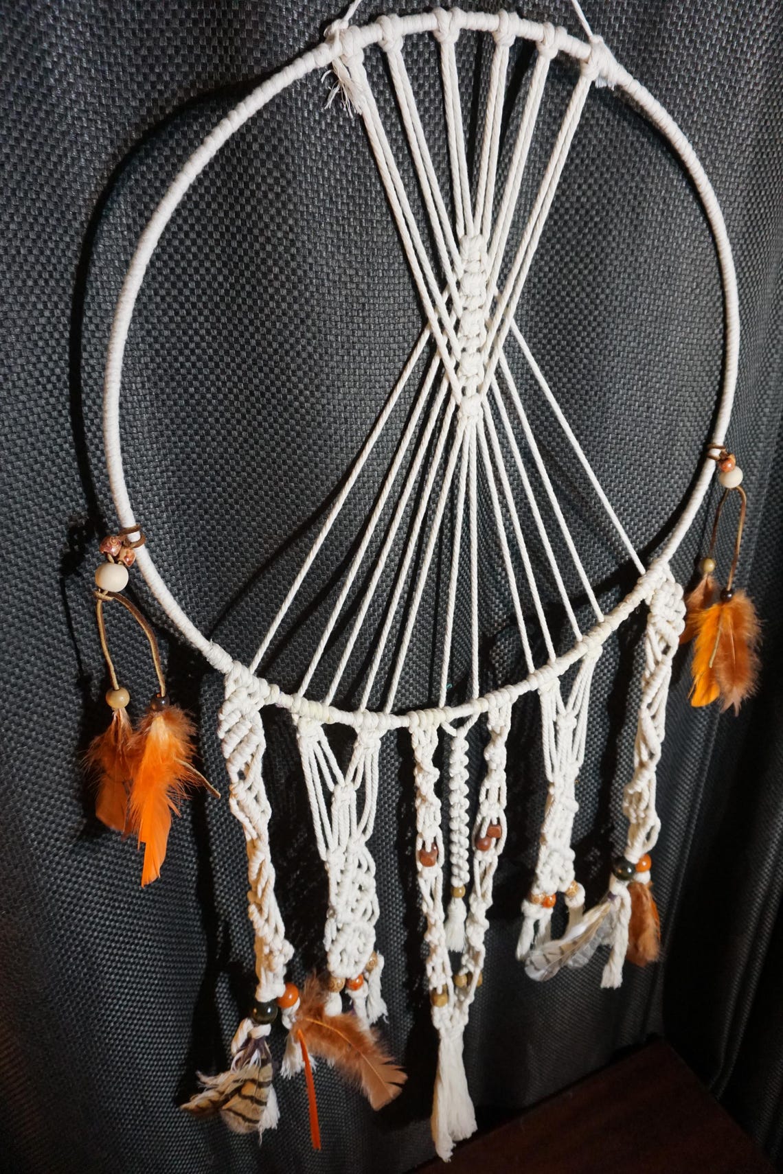 Extra Large Macrame Dreamcatcher, Teepee Style, Hanging Wall Art Decor ...