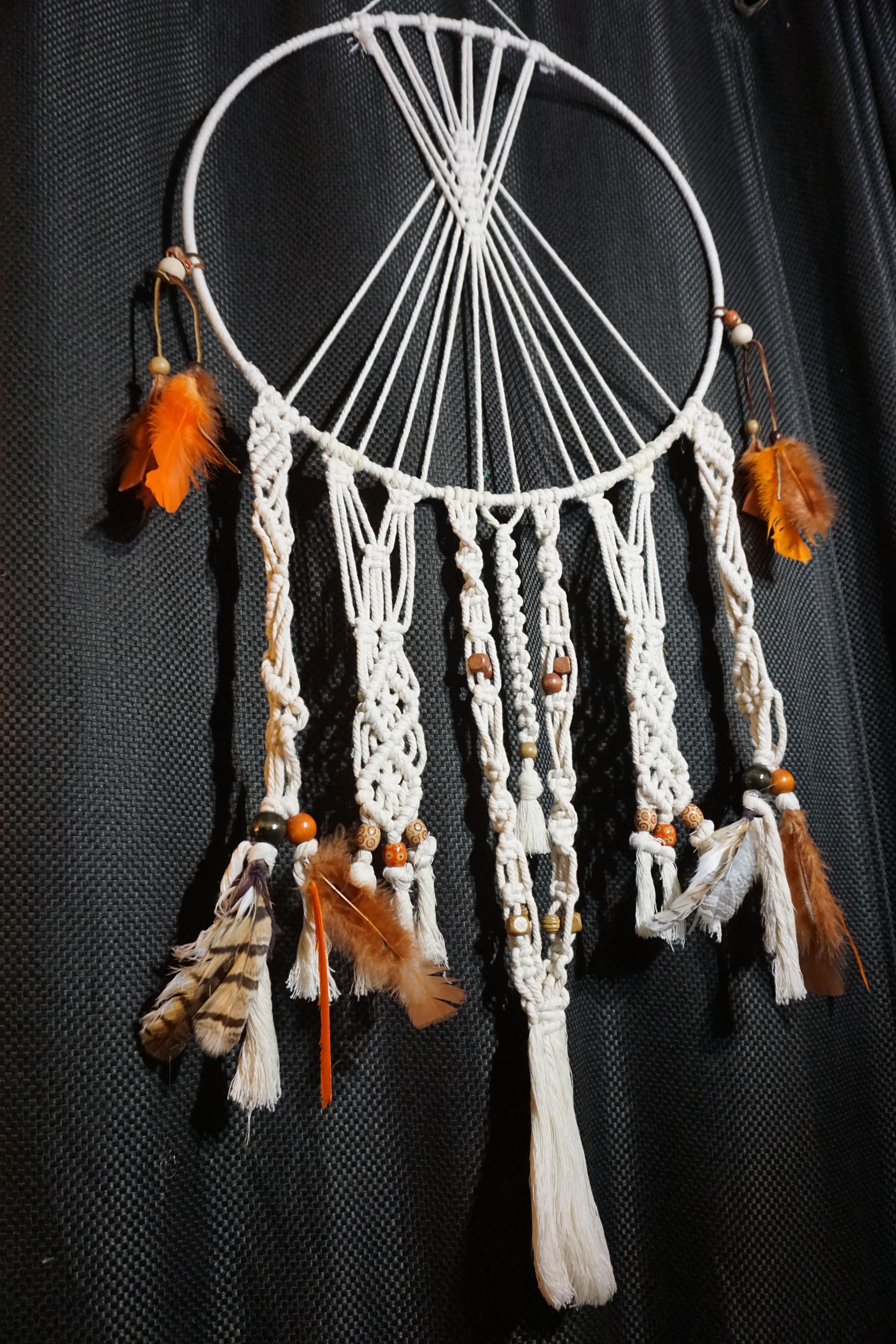 Extra Large Macrame Dreamcatcher, Teepee Style, Hanging Wall Art Decor ...