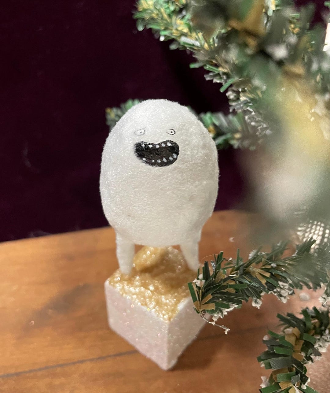 Fuzzy Yeti Figure - Etsy