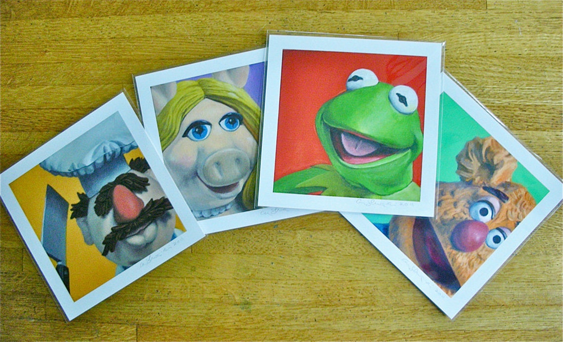 Set of Four Muppet Prints Your Choice - Etsy