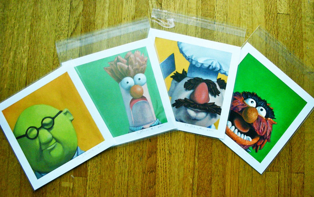 Set of Four Muppet Prints Your Choice - Etsy