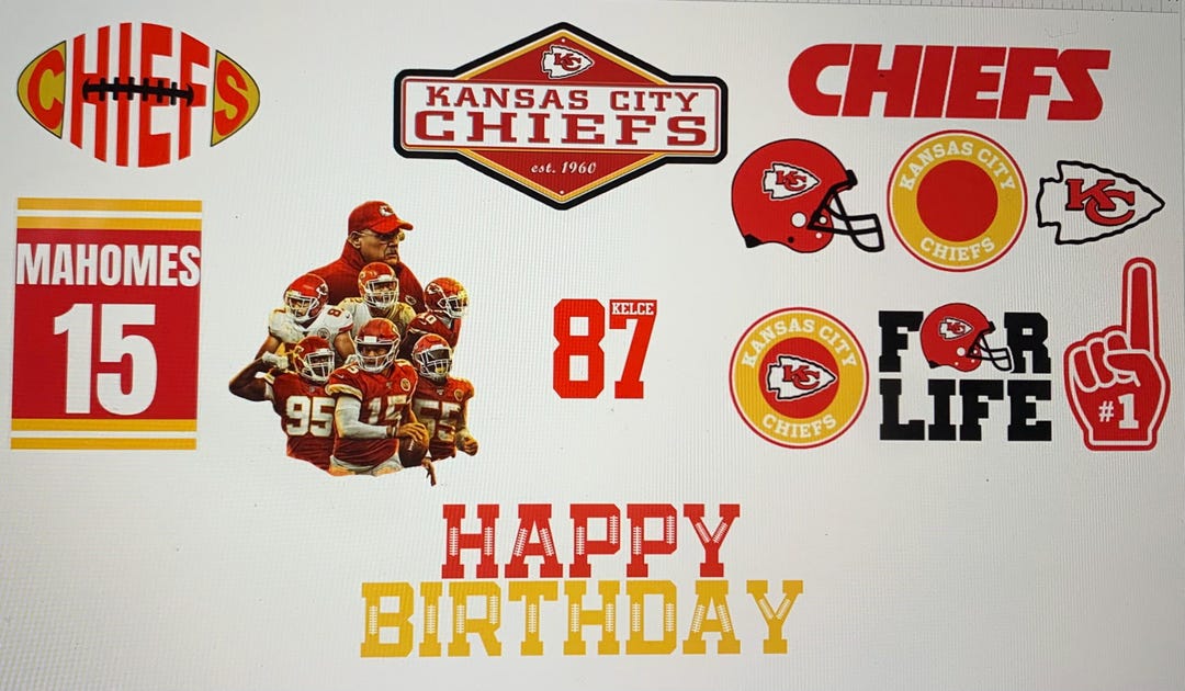 Kansas City Chiefs Cake Topper Set. Can Also Customize Other Football ...