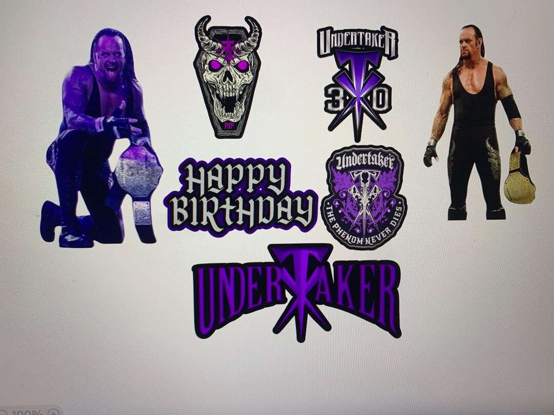 Undertaker Cake Topper Set. Customize Birthday Message - Etsy