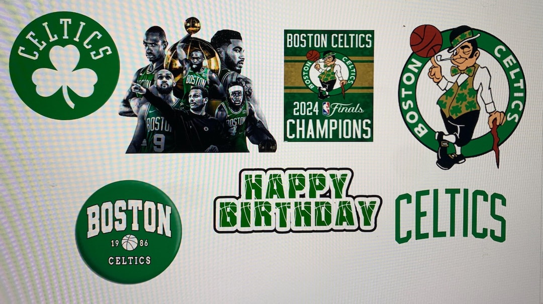 Boston Celtics Cake Topper Set. Customize Birthday Message. I Can Also ...