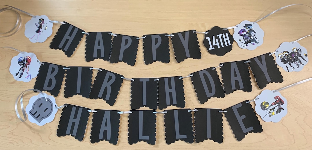 Murder Drone Birthday Banner. Can Customize Birthday Banner. - Etsy