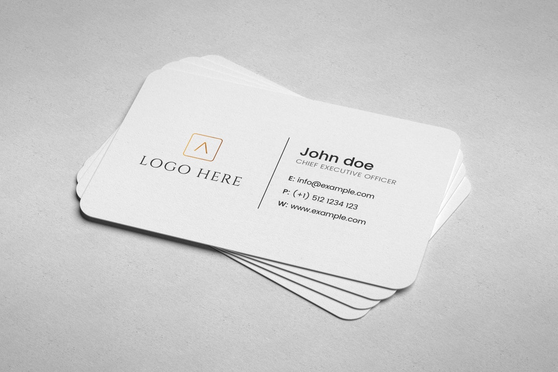 Classy Business Card Design Template | Business Card | Black and White ...